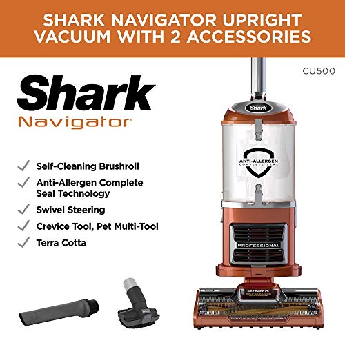 Shark Navigator CU500 Upright Vacuum with Self-Cleaning Brushroll Lift-Away (Renewed)