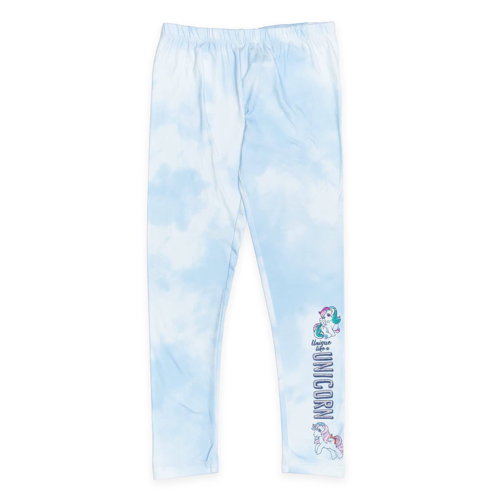 My Little Pony Skydancer Glory Big Girls Ruffle T-Shirt Legging Set White/Blue 14-16
