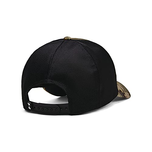 Under Armour Men's Outdoor Antler Trucker Hat , (994) UA Forest All Season Camo / Black / Black, One Size Fits Most