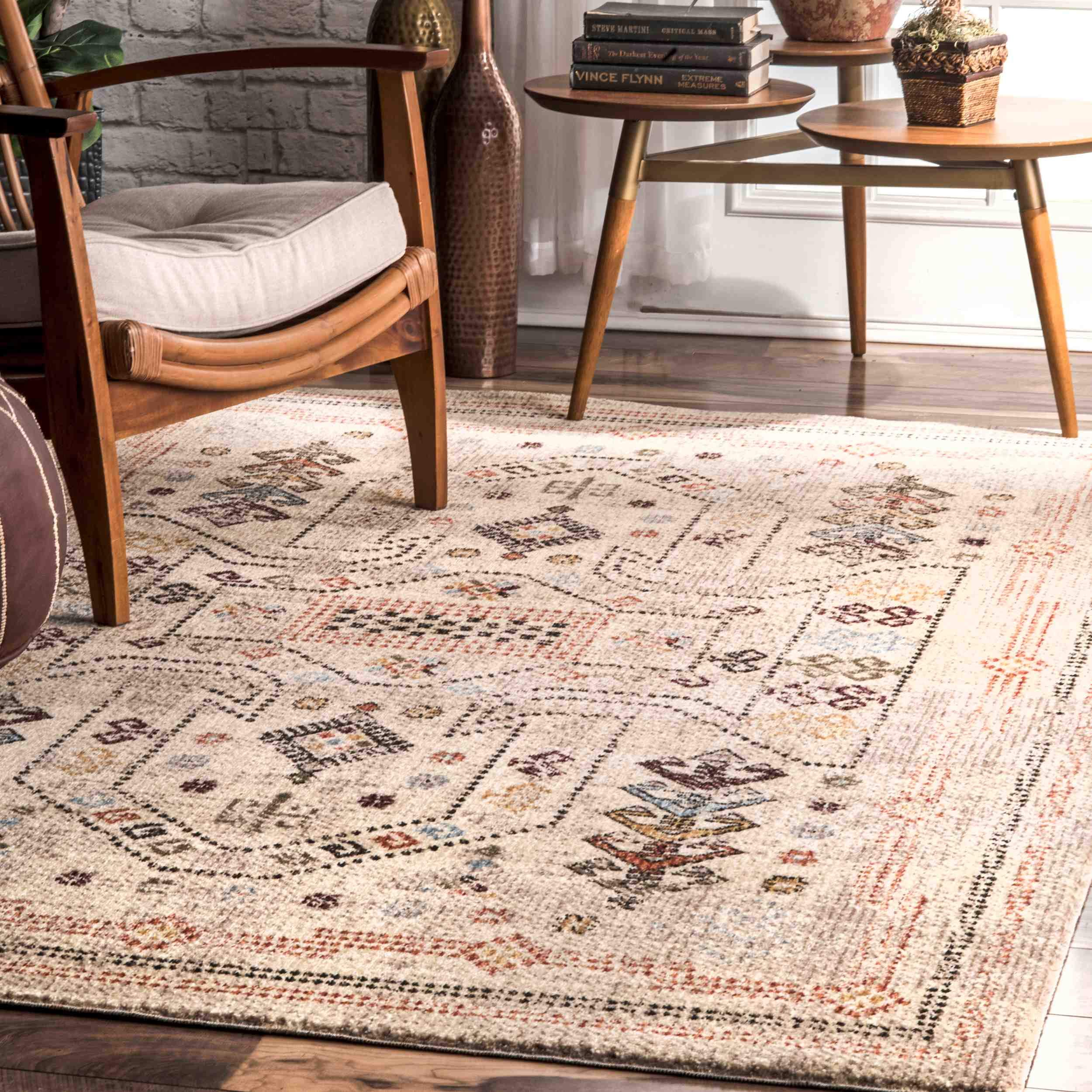 nuLOOM Transitional Tribal Jody Area Rug, 8x10, Beige