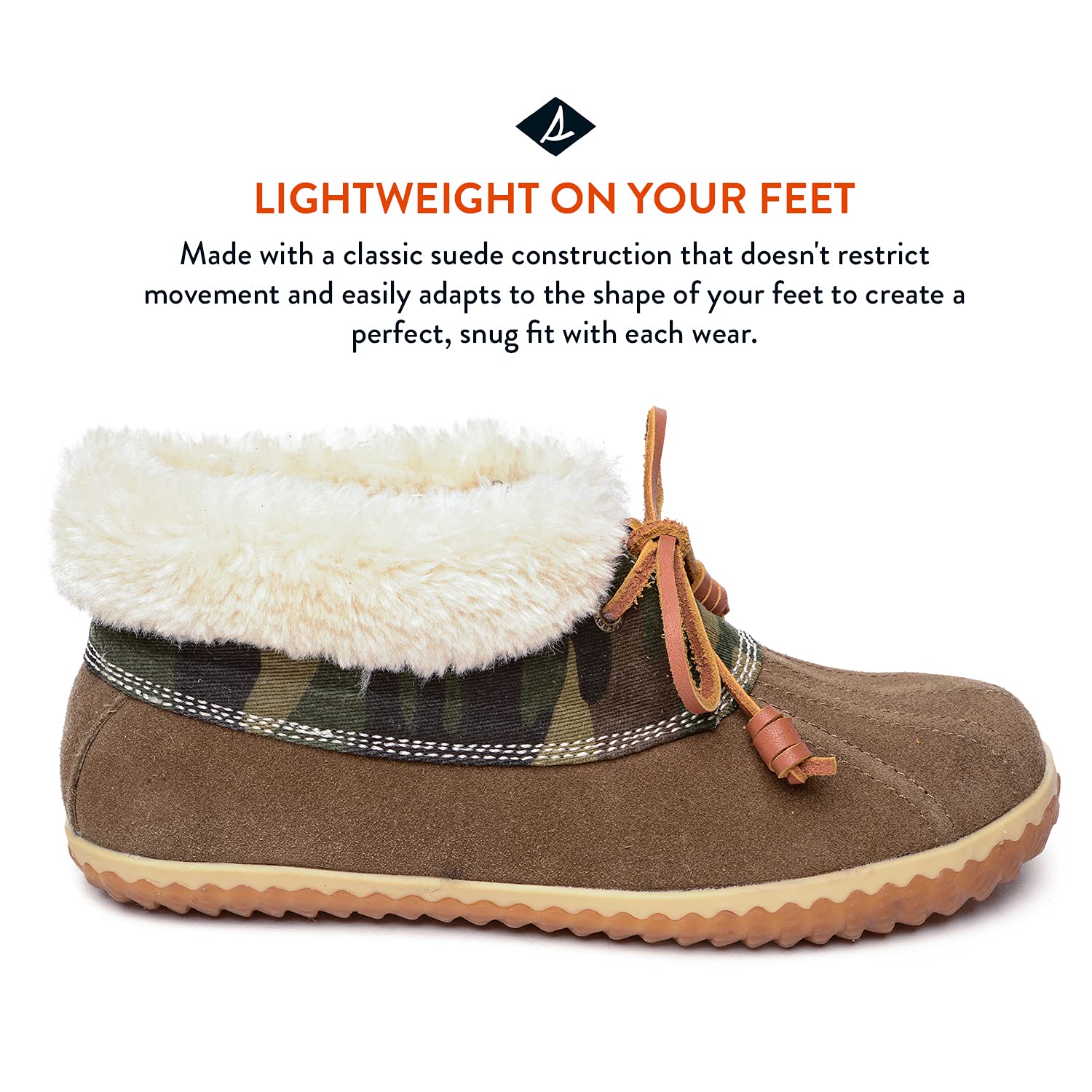 Sperry Women's Pile-Lined Duck Bootie, Sage, 11 M US