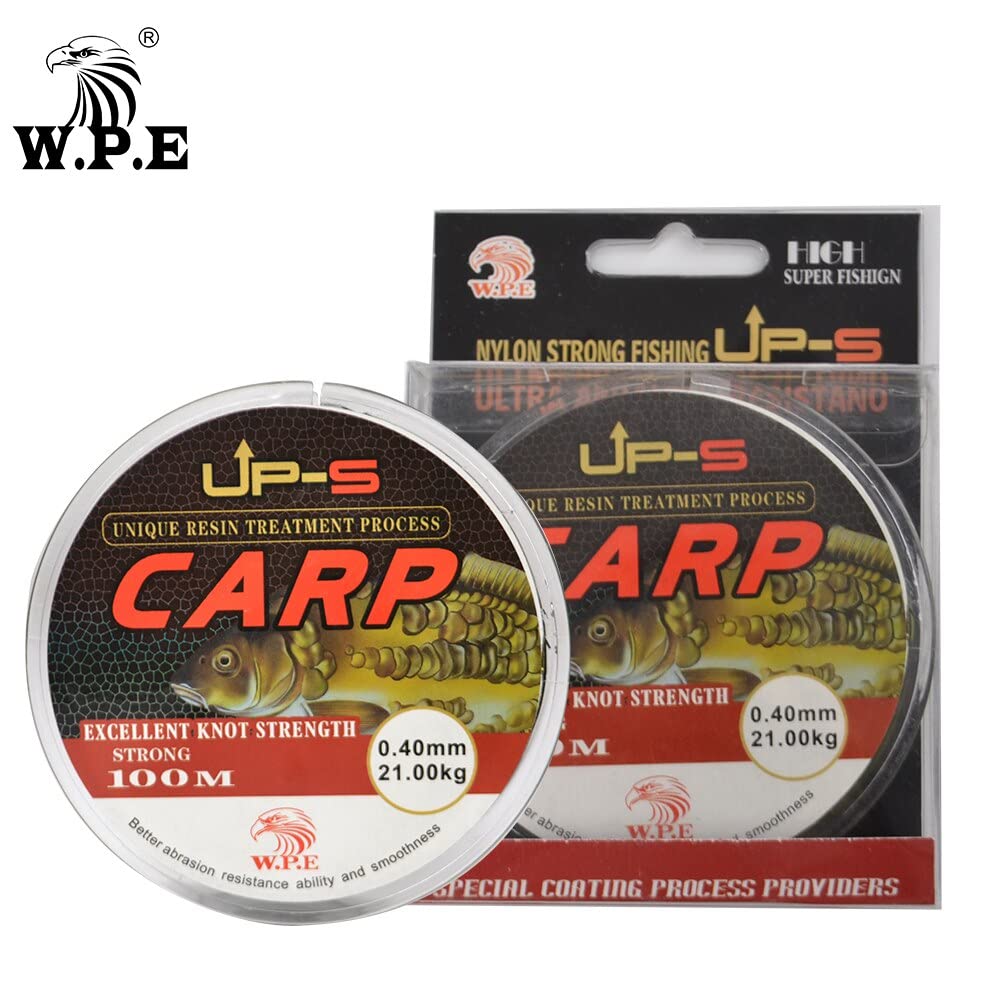 W.p.e Merk UP-S Karper 100 M Dubbele Kleur Nylon Vislijn 0.20 Mm-0.60 Mm Monofilament Nylon Lijn 6 Kg-36Kg Karpervissen Line (0.50mm)