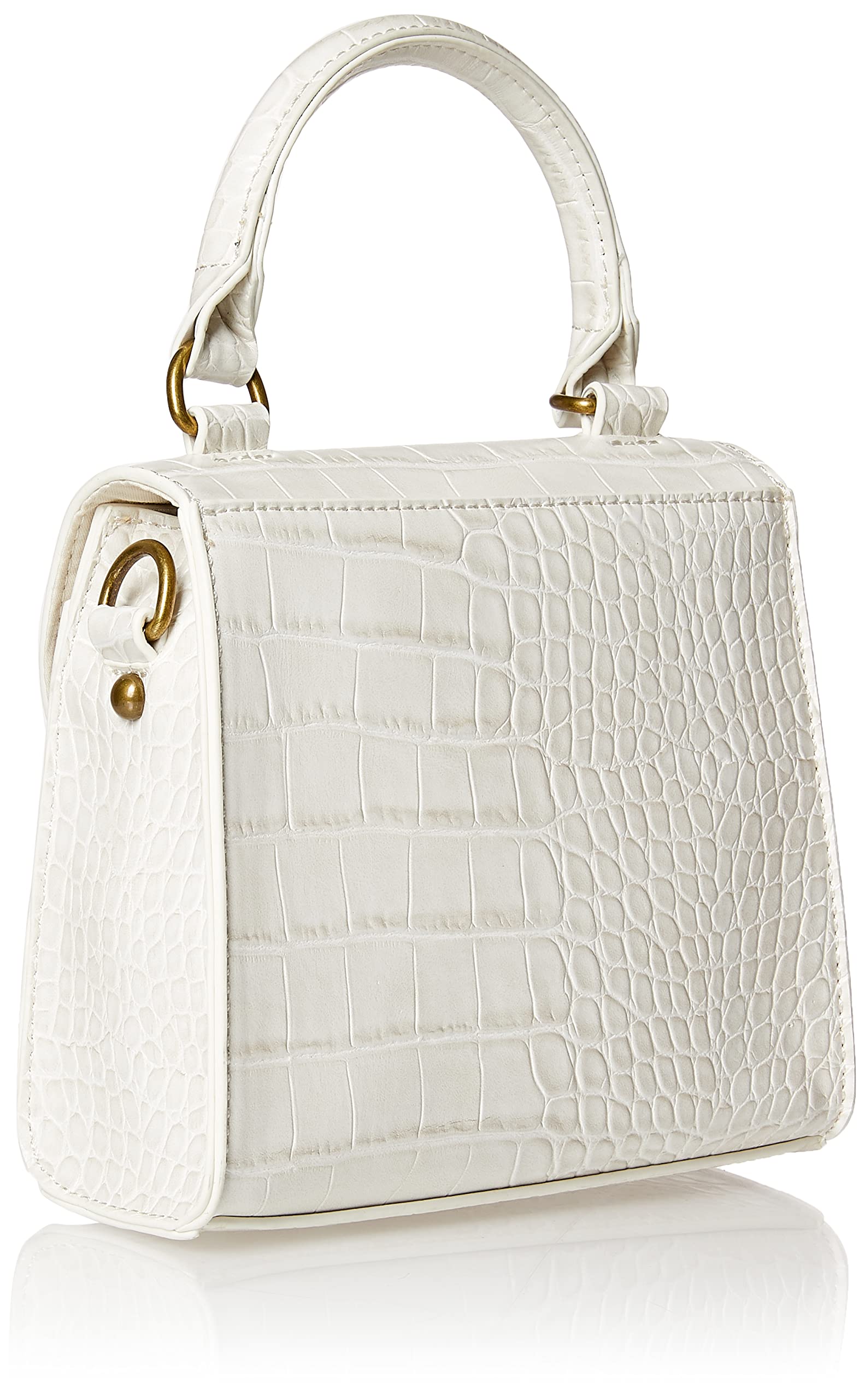 The Drop Women's Diana Top Handle Crossbody Bag, White, One Size