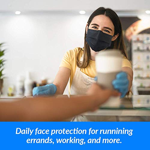 Reli. Face Masks (50 Masks) Disposable Face Mask - 3 PLY - Breathable, Ear Loop Mask 50 Pack Pc (Blue)