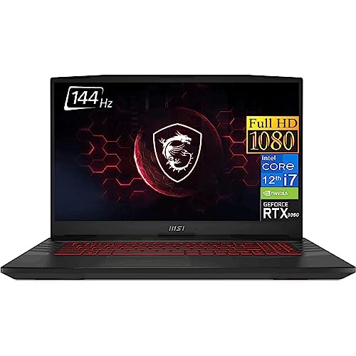 MSI Katana Gaming Laptop 2023 Newest, 15.6" FHD 144Hz Display, 12th Gen Intel Core i7-12700H Processor (14 Core), NVIDIA GeForce RTX 3060, 16GB RAM, 1TB SSD, Backlit Keyboard, Wi-Fi 6, Windows 11 Home