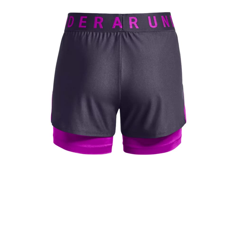 Under Armour Play Up 2-in-1 Shorts Tempered Steel/Strobe XL (US 16)