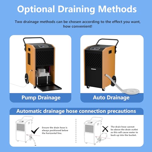 SAHAUHY 30 Pints Dehumidifier with Drain Hose for Basements Home and Large Spaces up to1,500 Sq Ft