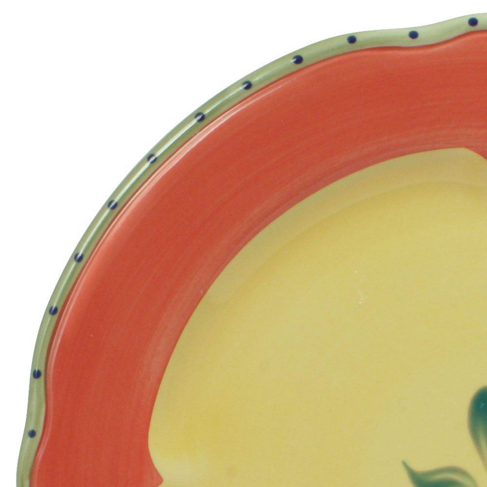 Pfaltzgraff Pistoulet Dinner Plate with Red Band (10-3/4-Inch, Set of 4)