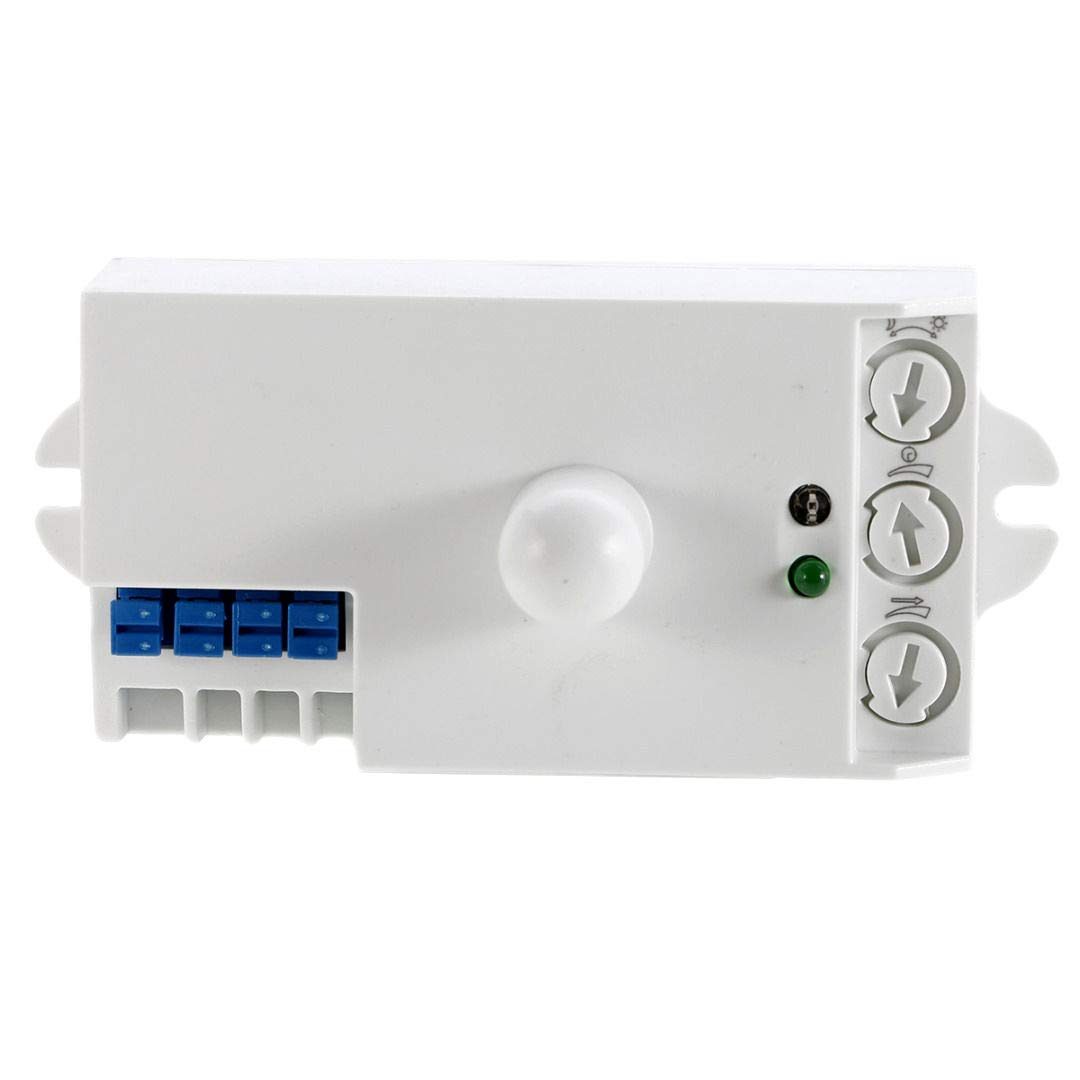 Ologymart DC 12V-24V 5.8GHz Microwave Radar Motion Sensor Body Motion Sensor Induction Switch for LED Light Switch