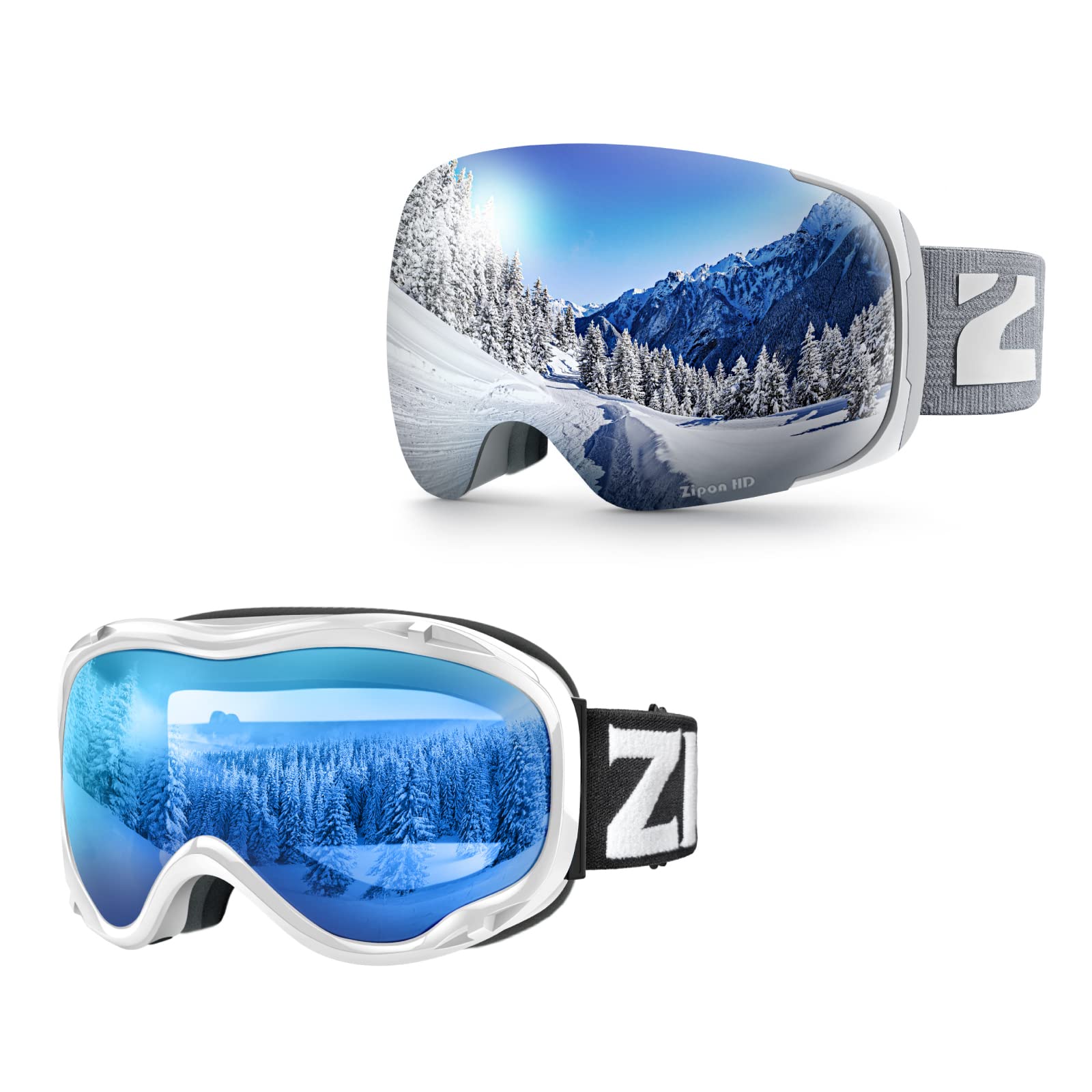 ZIONOR Lagopus Ski Goggles Z1 Zipon HD Lens Ski Goggles