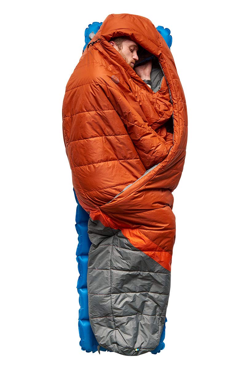 Sierra Designs Night Cap 35 Degree Sleeping Bags - Recycled Synthetic, Zipperless, Mummy Style Camping & Backpacking Sleeping Bags for Men & Women (Regular)