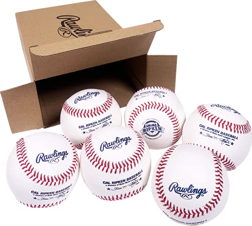Rawlings | CAL RIPKEN LEAGUE Baseballs | Competition Grade | RCAL1 | Youth/14U | 6 Count
