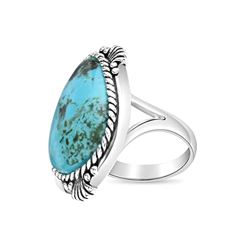 Stauer - Women's Sedona Turquoise Ring & Bracelet (Size 10)