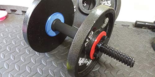 Olympic Plate to Standard Bar Adapters (Black, 1/2")