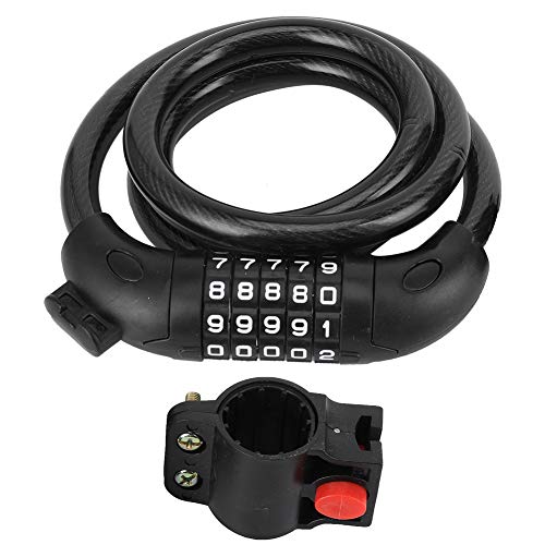 Ueohitsct Bike Lock Electric Mountain Bicycle Fixed Portable Antitheft Strip Lock Coded Lock