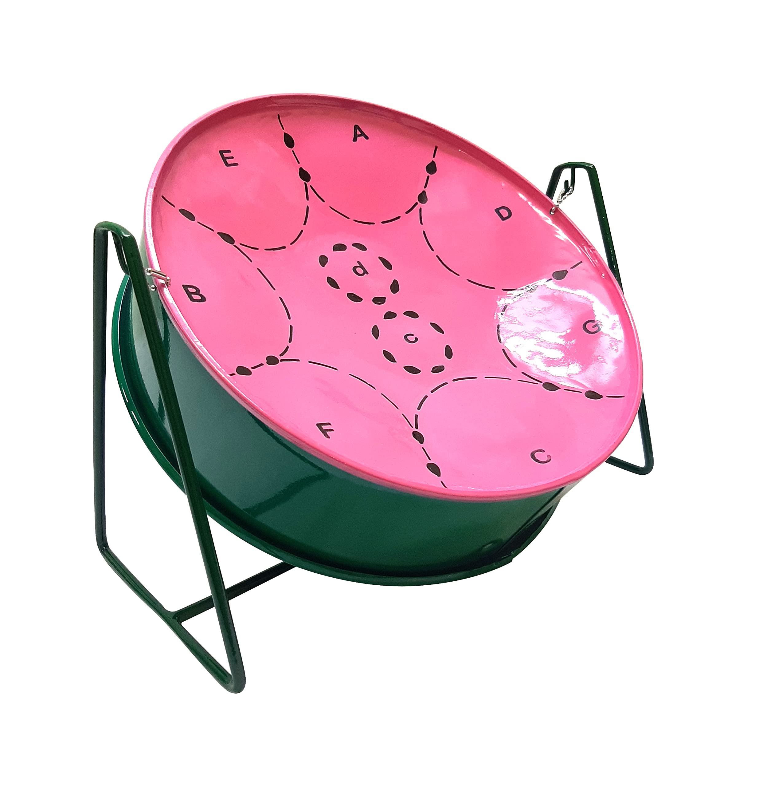 Steel Drum (Steelpan) 10 Inches with Easy Instructions for Beginners (Watermelon)