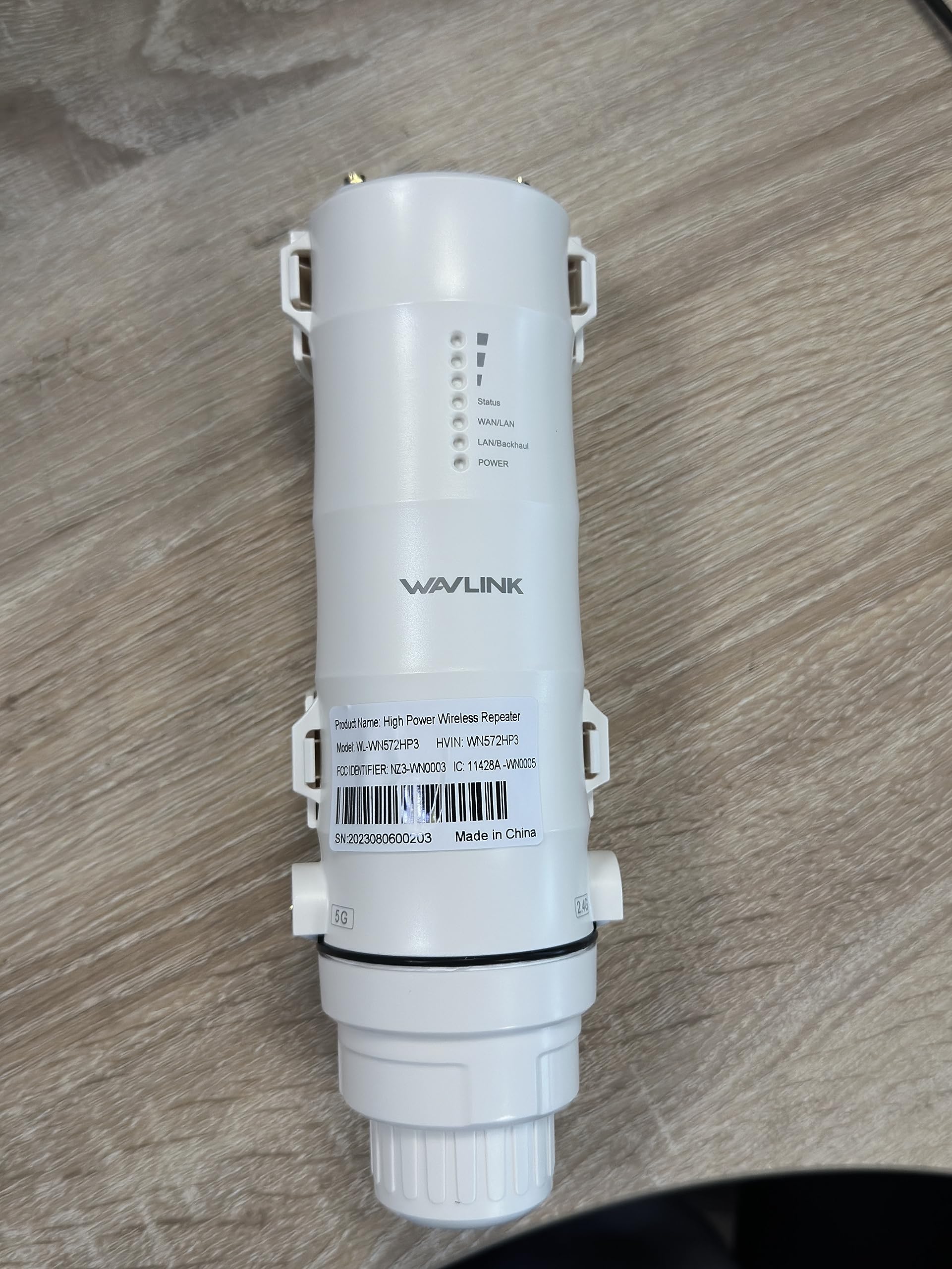 WAVLINK AC1200 High Power Outdoor Weatherproof WiFi Range Extender/Access Point/Router/Mesh with Passive POE, Dual Band 2.4GHz 300Mbps+5.8 GHz 867Mbps, 4x7dBi Detachable Omni Directional Antenna