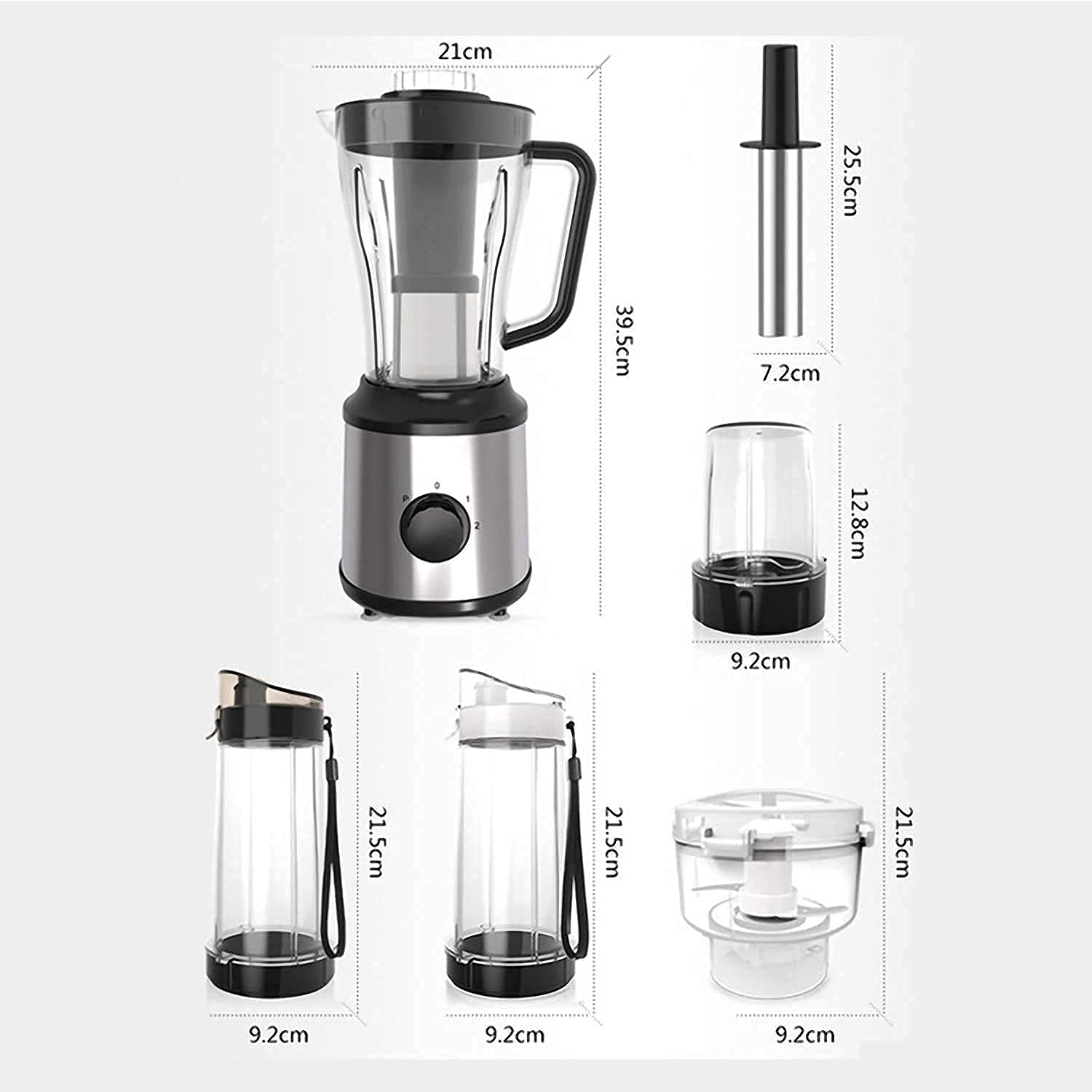 Water cup Electric juicer Blender Smoothie Maker 22000Rpm High Speed U200BU200Bblender With 1800Ml Mason Jar 3 Speed U200BU200Bcontrols 3 Speed U200BU200Band 3 Sharp Titaniu ZJ666