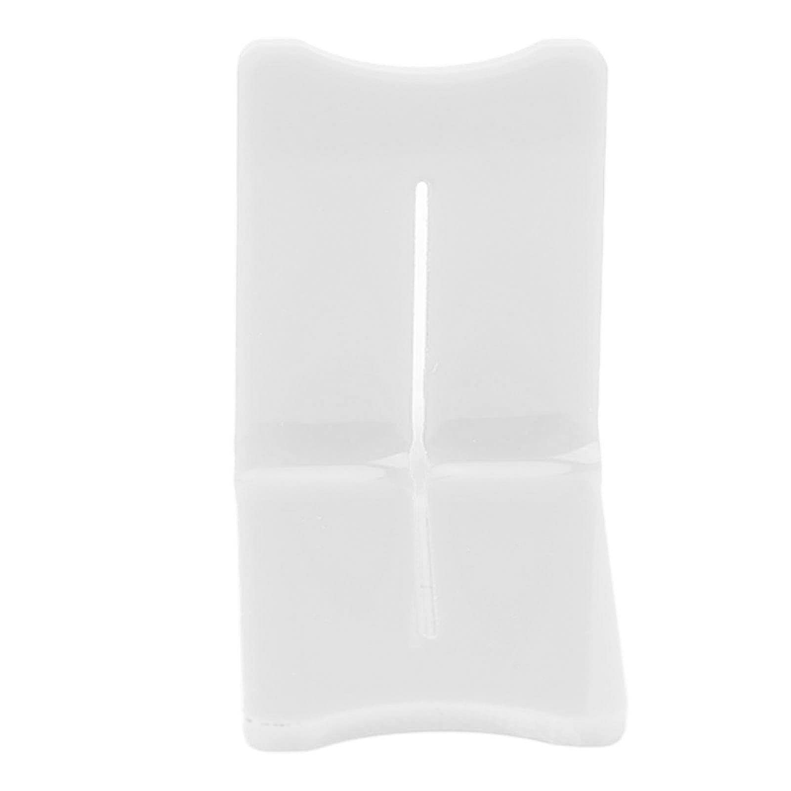 Photo Holder, High Durability Acrylic Photo Holder Decorative Reusable V Shape Stable for Dorm (White)
