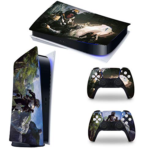 Shooter Game PS5 Standard Edition Console and Controller 5 Controller Skin Set - PlayStation 5 Vinyl