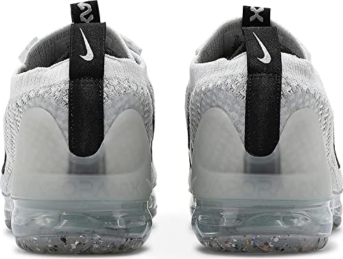 Nike Boy's Air Vapormax 2021 FK (Big Kid) White/White/Black/Metallic Silver 6.5 Big Kid M