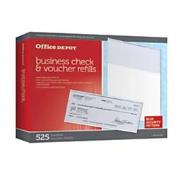 Office Depot® - Check Refill - Standard Check Refill - 11.2" x 8.75" x 2.62" - BX of 525