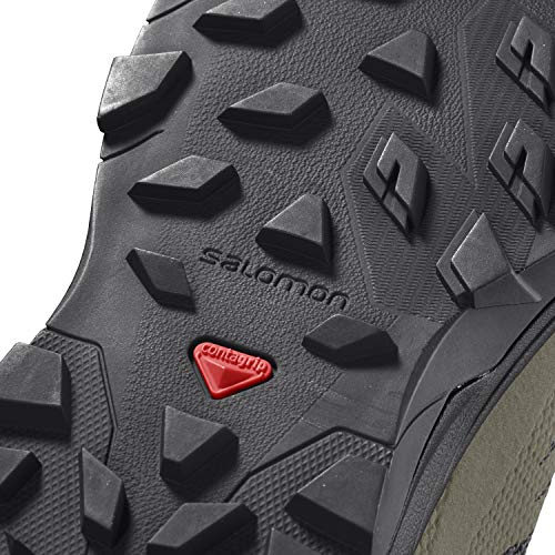 Salomon Outline Gore-TEX Hiking Shoes for Men, Burnt Olive/Black/Safari, 11.5 Wide