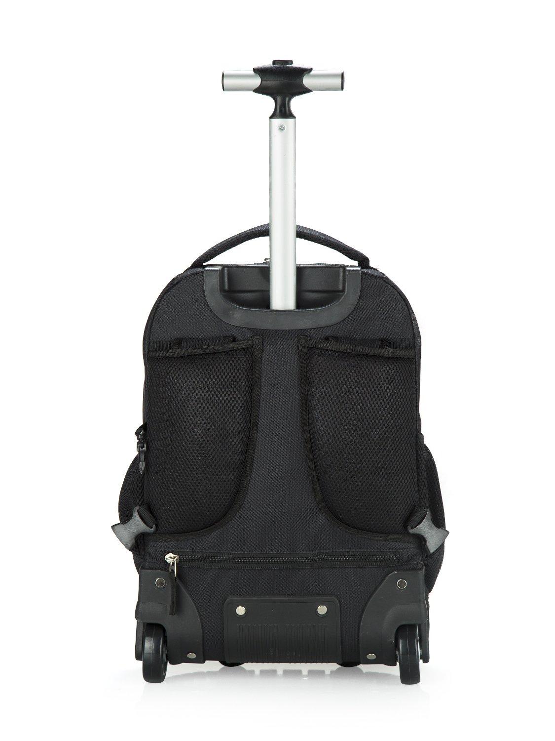 Tilami Unisex-Children Wheeled Rolling Backpack for Laptop, School, College and Travel - Waterproof - 18inch - Black