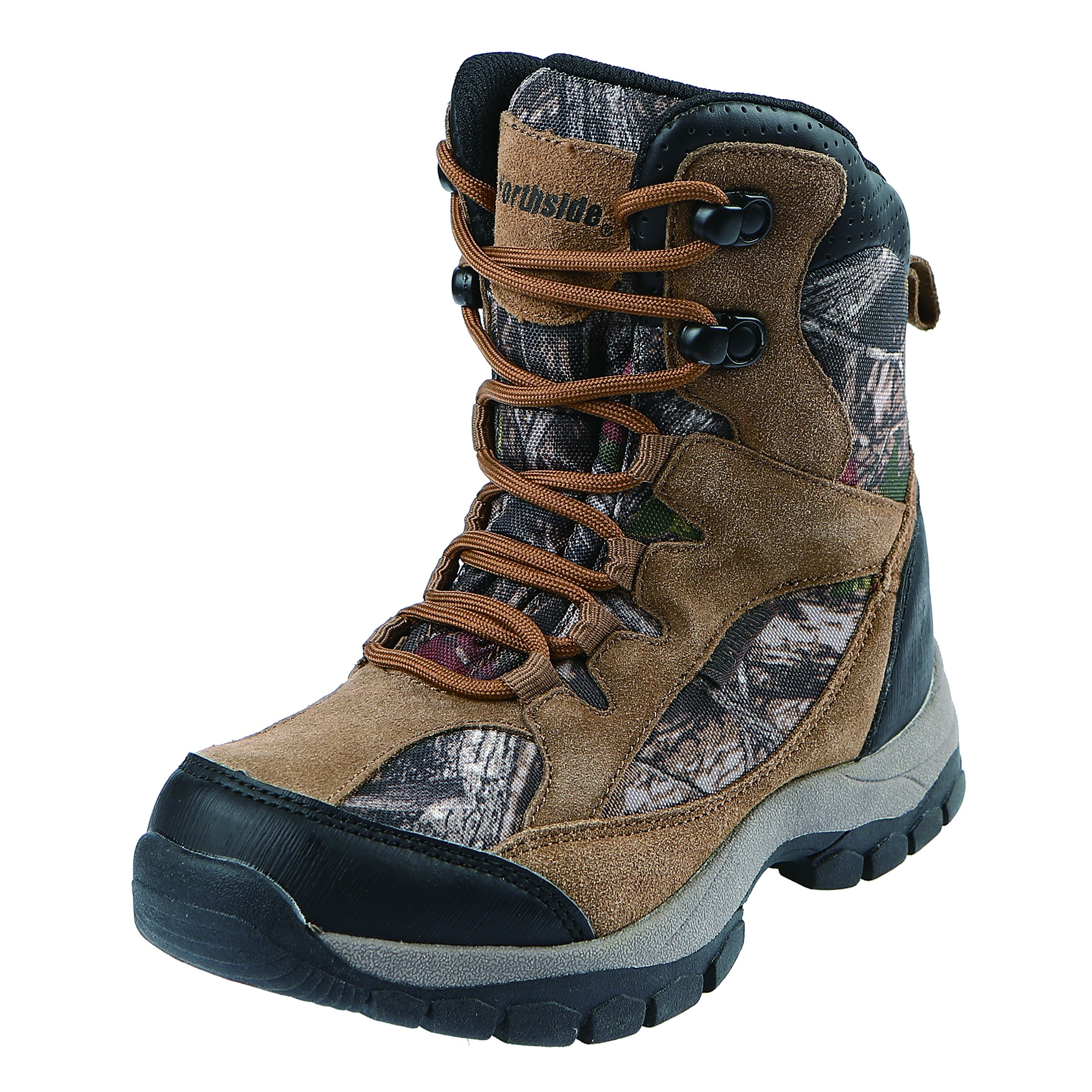 Northside Boy's Renegade 407 Mid Calf Boot, Tan Camo, 12 Little Kid