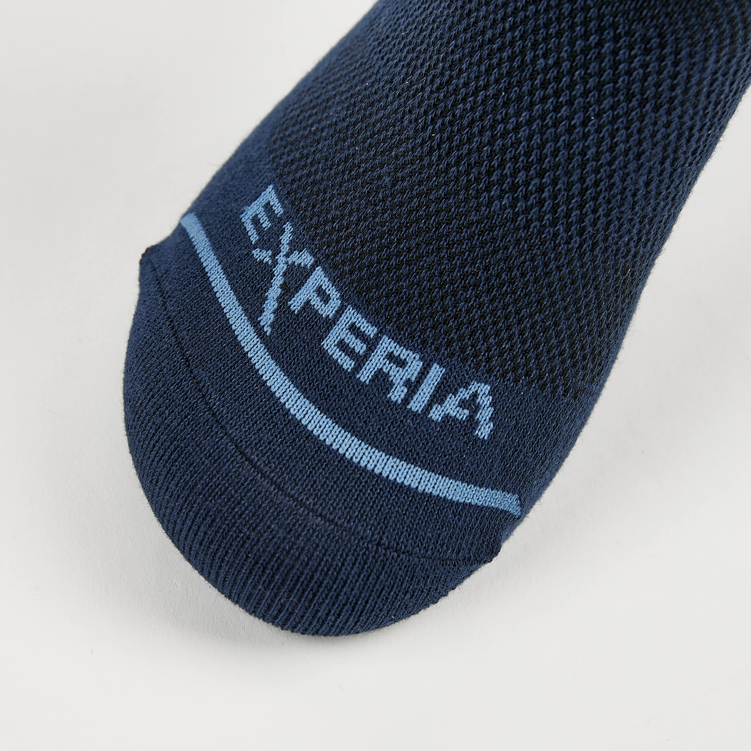 thorlos womens Green Experia No Show Liners Running Sock, Navy, Medium US