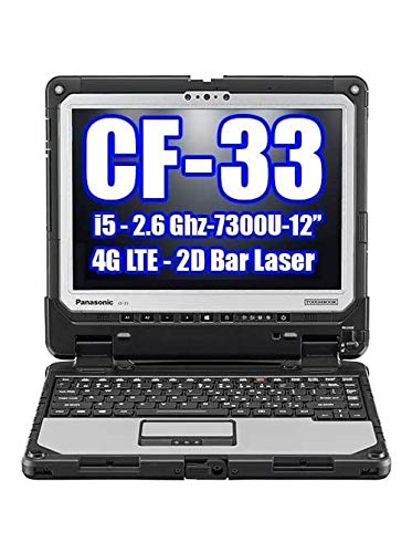 Renewed Panasonic Toughbook CF-33 2-in-1 detachable notebook i5-7300U 8GB RAM 256GB SSD Windows 10 12.0” QHD 2160 ×1440 Webcam With 30 Days Return, 90 Days Exchange Warranty