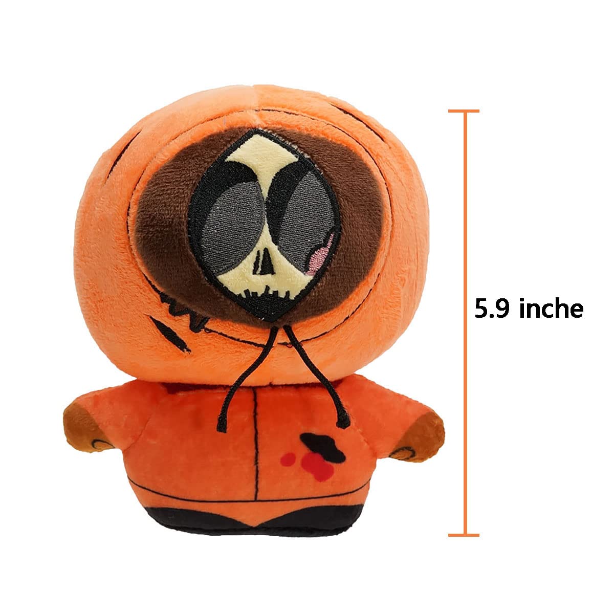 ZJYJING Plush Toy Figure 5.9" with Detachable Head Creative Cartoon Figure (Skull Kenny)