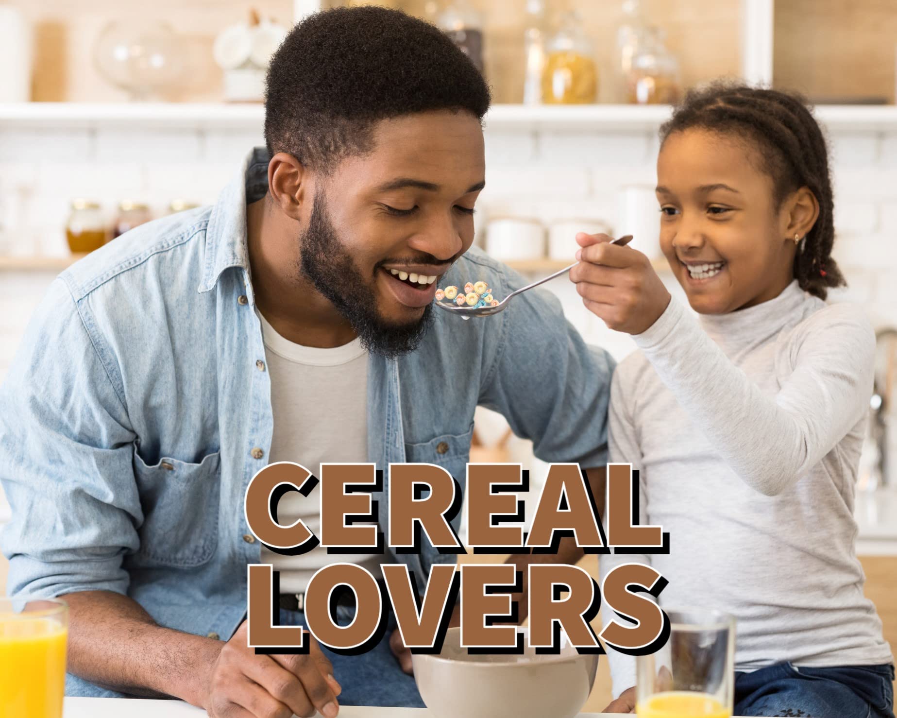 Weenca Practical Gifts for Dad, Laser Engraved Spoon Cereal Killer, Emotional Dad Gifts, Fun Cereal Spoon Dad Gifts Who Has Everything