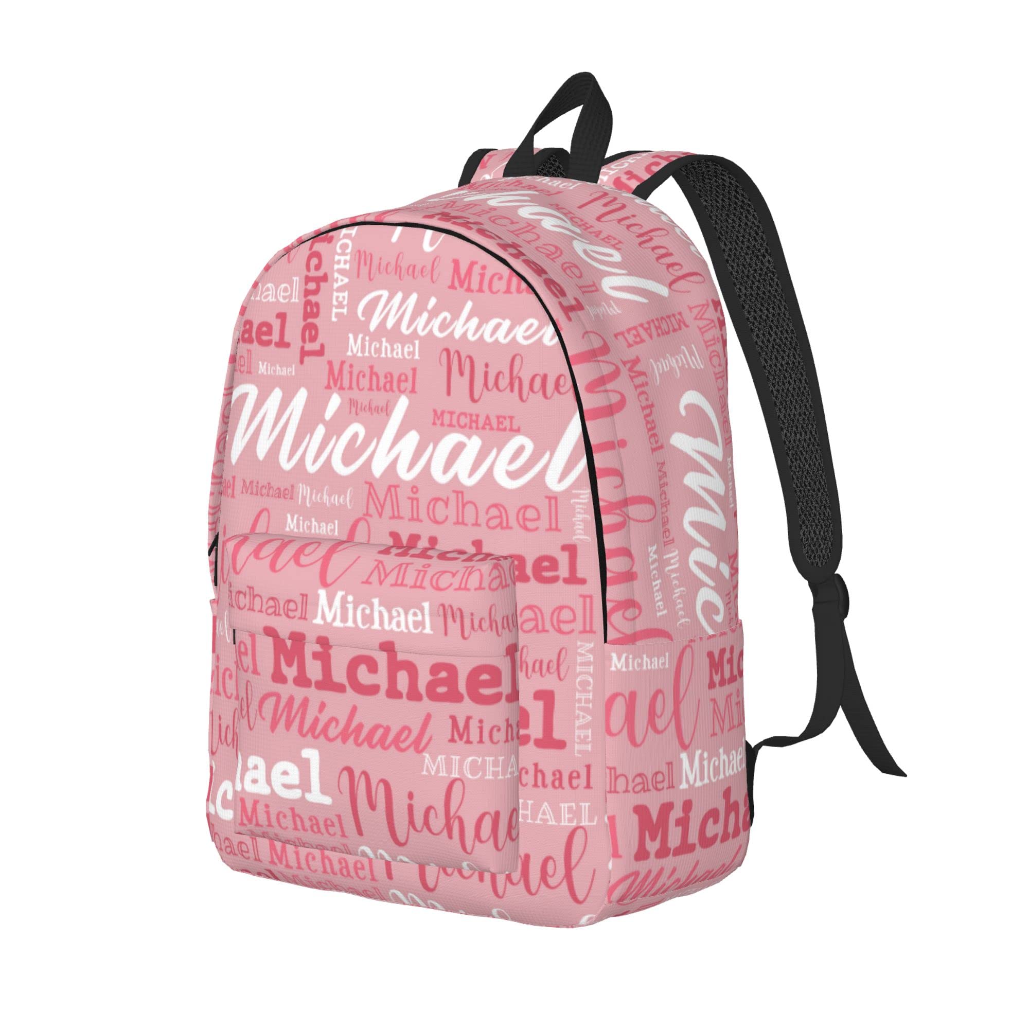 sewbuapo Custom Backpack with Name, Personalized Nmae School Backpack for Boys Girls, Customized 17Inch Student Bookbag with Lunch Bag Pencil Case for Travel, Work and School