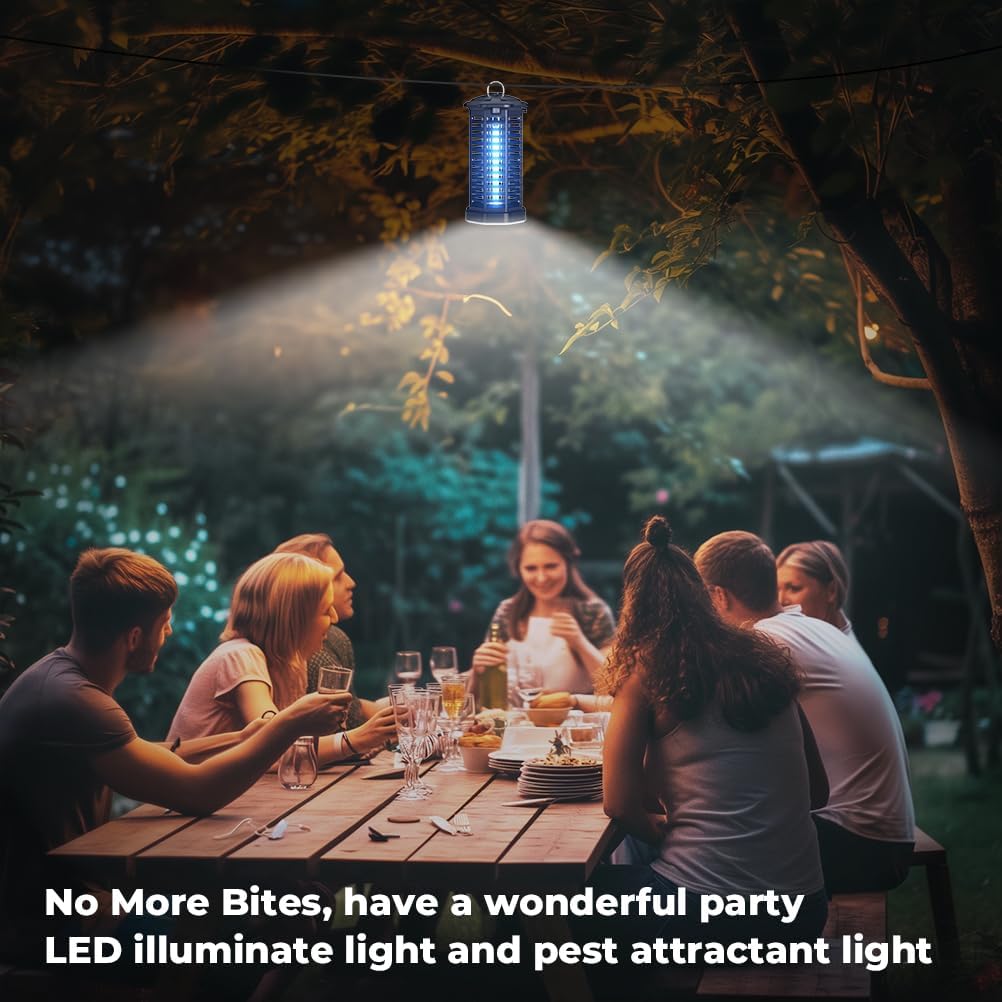 YISSVIC Bug Zapper Outdoor Indoor Waterproof Electric Mosquito Fly Zapper Killer Effective 4200V Plug in for Home Patio Office Courtyard