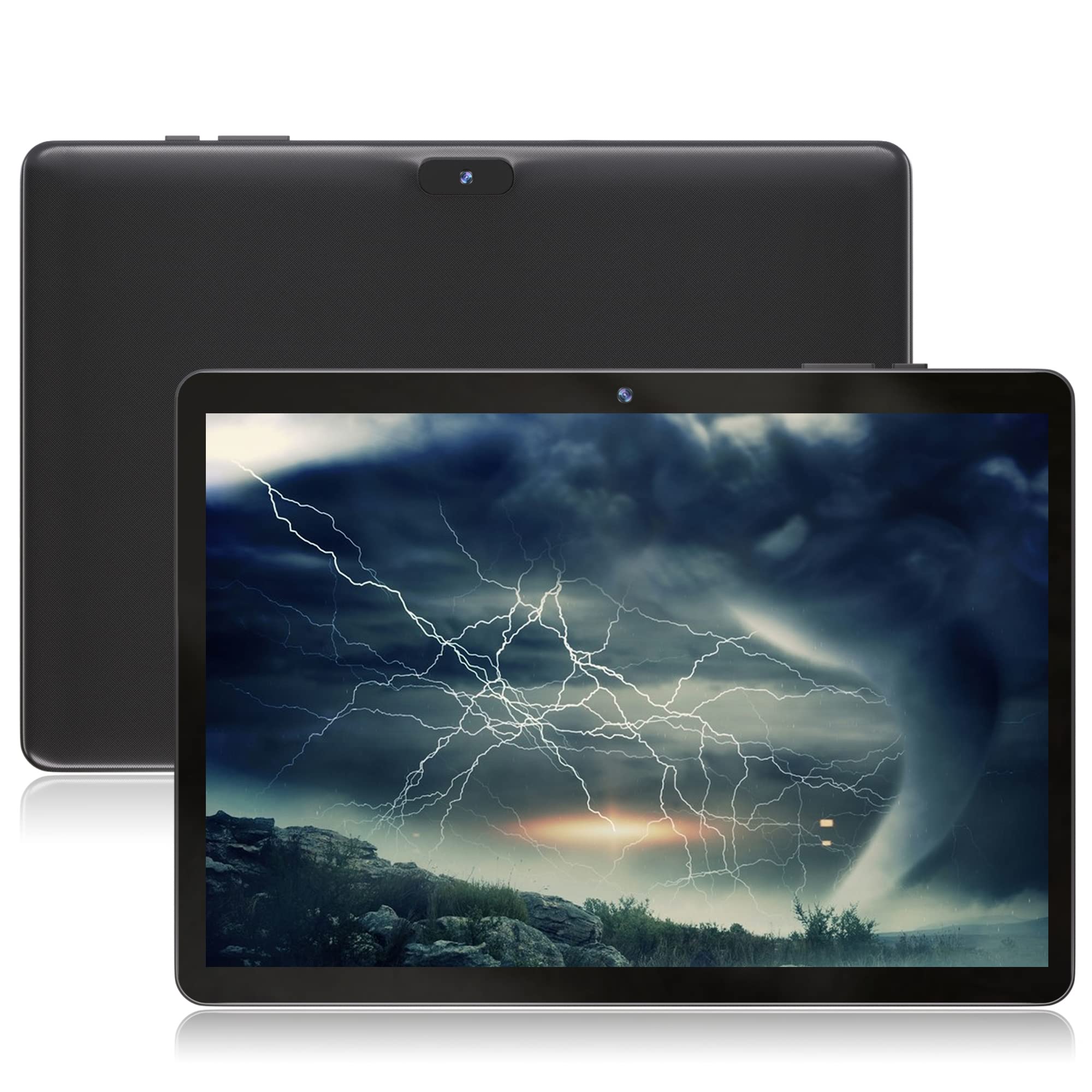 SGIN 10.1 Inches Tablet, Android 12 A133 Quad-Core Processor 1.6GHz, 2GB RAM 32GB ROM, IPS Touch Screen HD 2+5MP Dual Camera, Large Capacity Battery, WiFi, Bluetooth, TF Card 32GB Expansion, Black