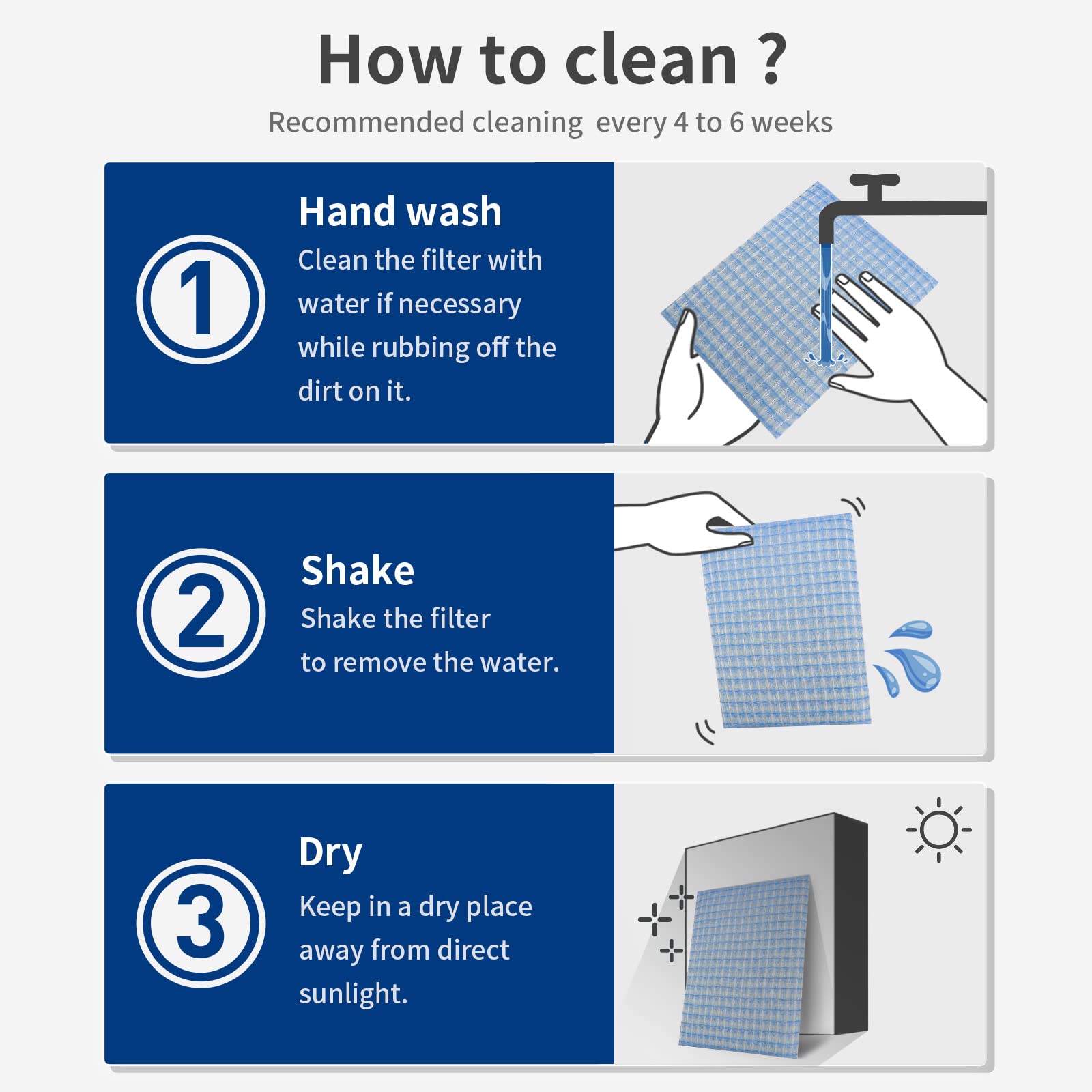 Originallife Washable Reusable HVAC | AC | Air Conditioner | Furnace Air Filter Replacement 14x20x1 MERV 8, 2-pack