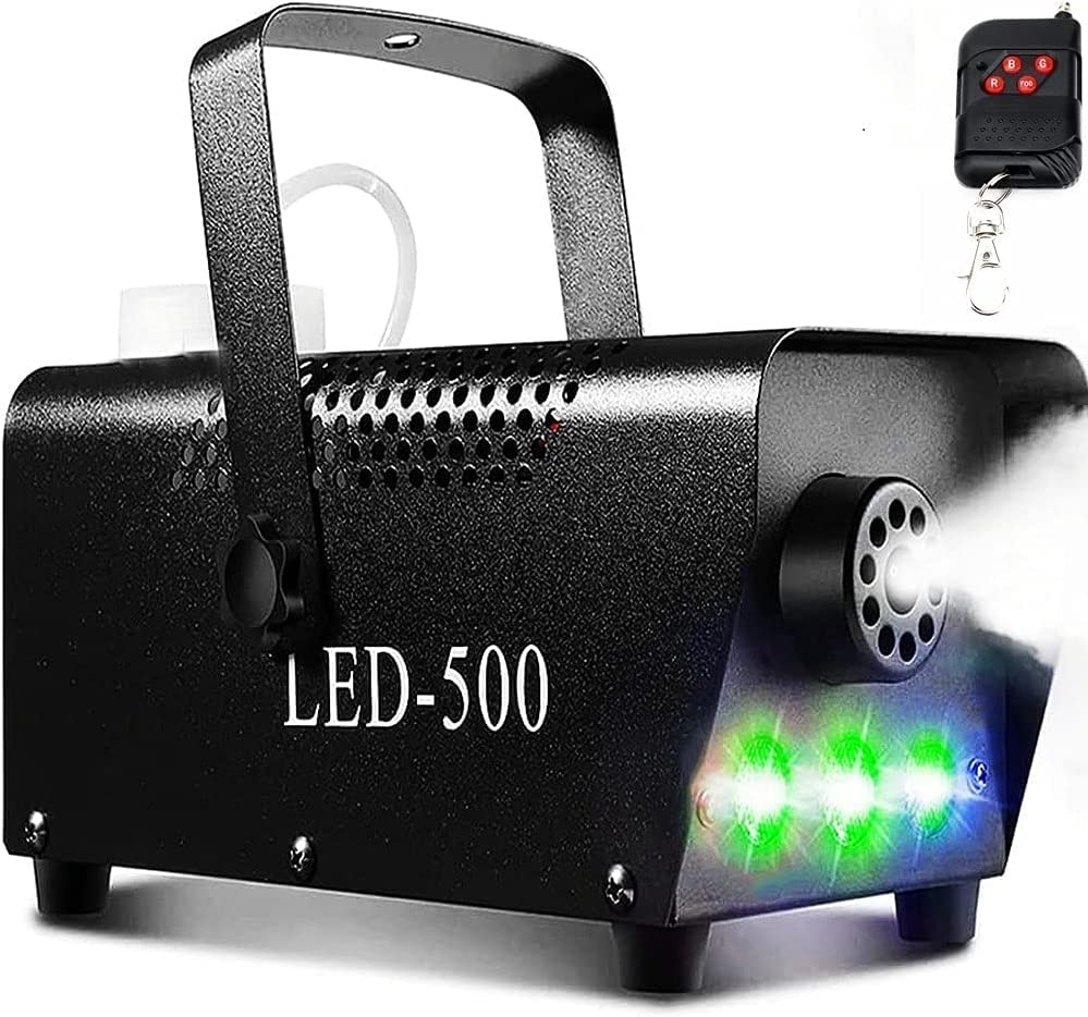 Smoke Machine Fog,Halloween Fog Machine Fogger Making Special Atmosphere Lighting Smog Machine for DJ Parties Christmas Weddings