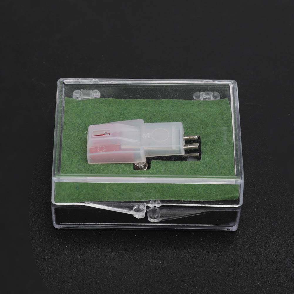 Oumij Record Player Turntable Cartridge Universal Replacement,Phonograph Turntable Dual Moving Magnet Stereo Record Player Stylus Needle