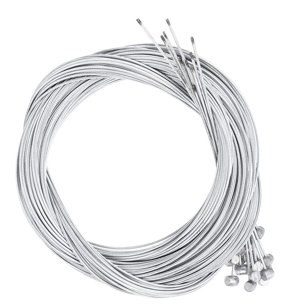 REOUG 20PCS Metal 2.5M Length 1.6mm Thick Electric Bicycle Rear Cable Core Brake Line Cycling Accessory