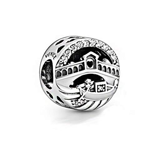 Summer New 100% Real 92 5 Venice Rialto Bridge Openwork Charms Beads fit Original 3mm Bracelets Women DIY Jewelry