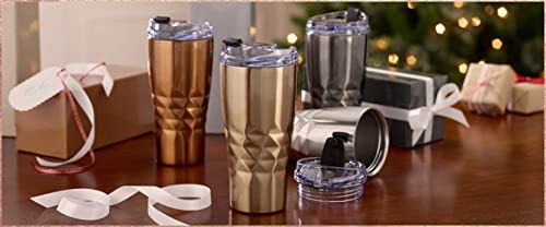 Primula Peak Hot or Cold Thermal Tumbler - Triple Layer Copper Technology, 20 Ounce, Brushed Stainless Steel