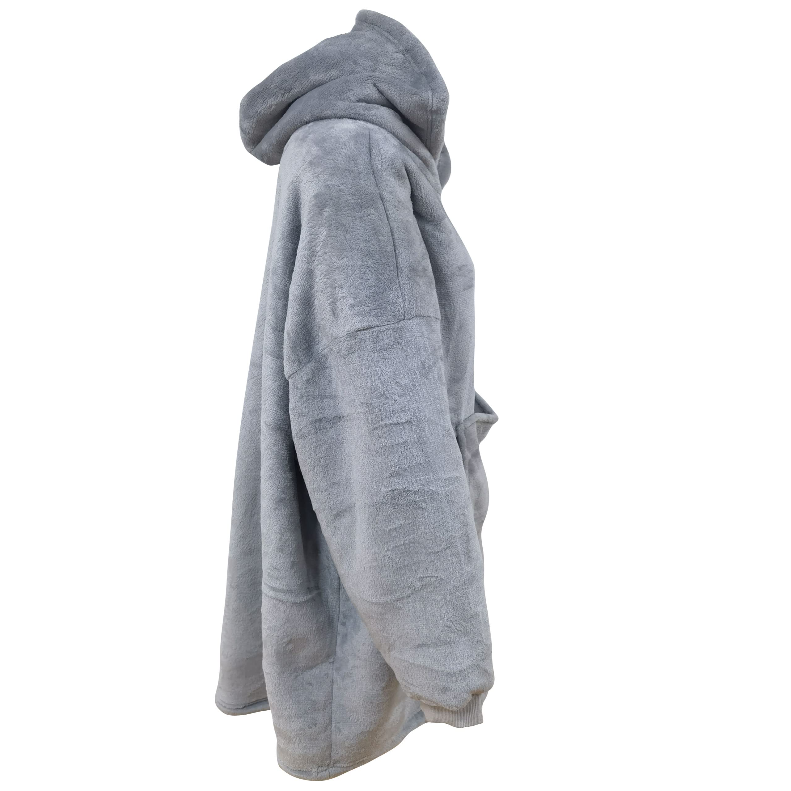 Ustyle Wearable Hoodie Blanket For Men and Women, Blanket with Large Front Pocket,Long-Sleeve Sweatshirt Blanket for Adults