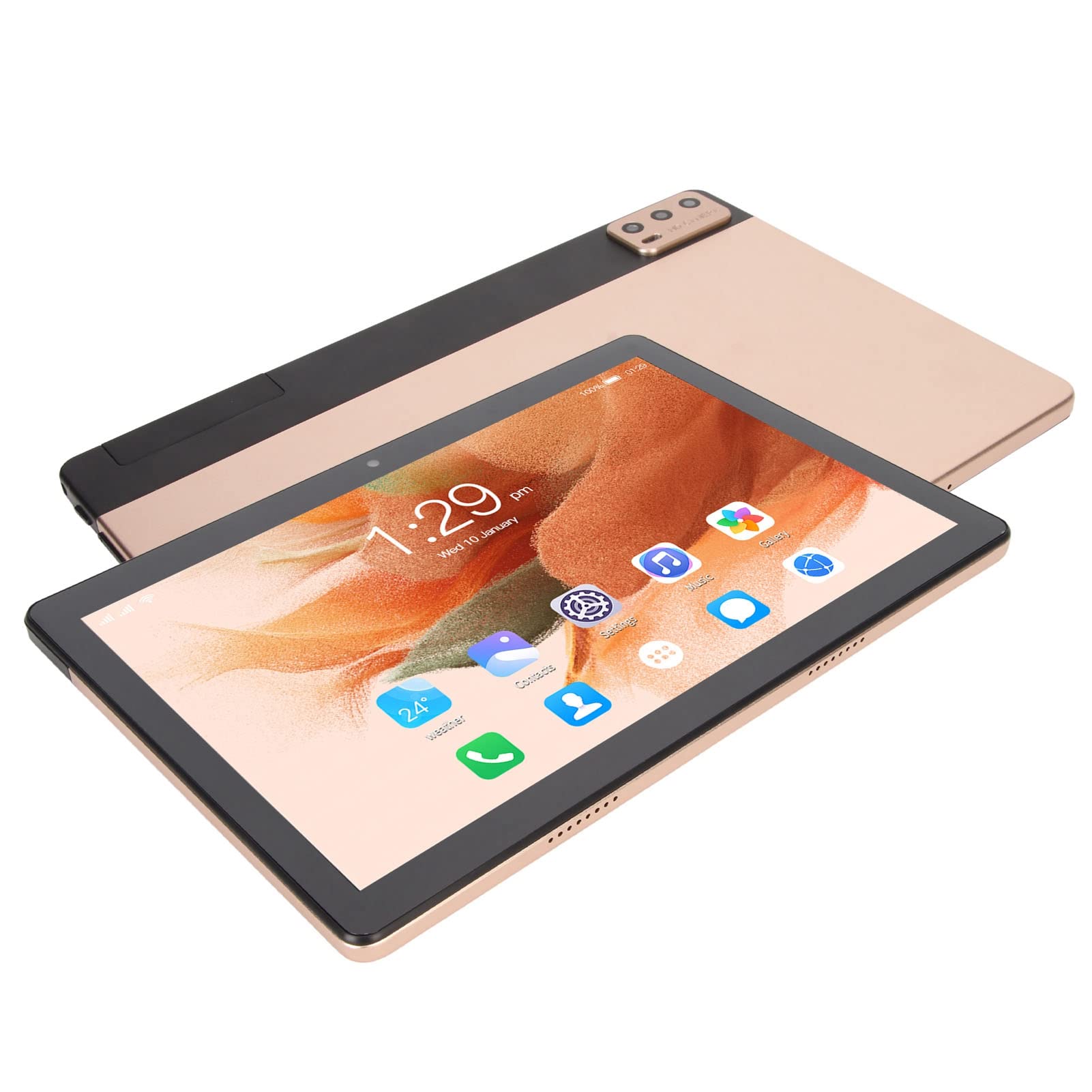 SHYEKYO Office Tablet, 6GB RAM 128GB ROM Tablet PC Aluminum Alloy Octa Core CPU 5G WiFi 4G LTE Dual Camera 10.1 Inch FHD for Business (US Plug)