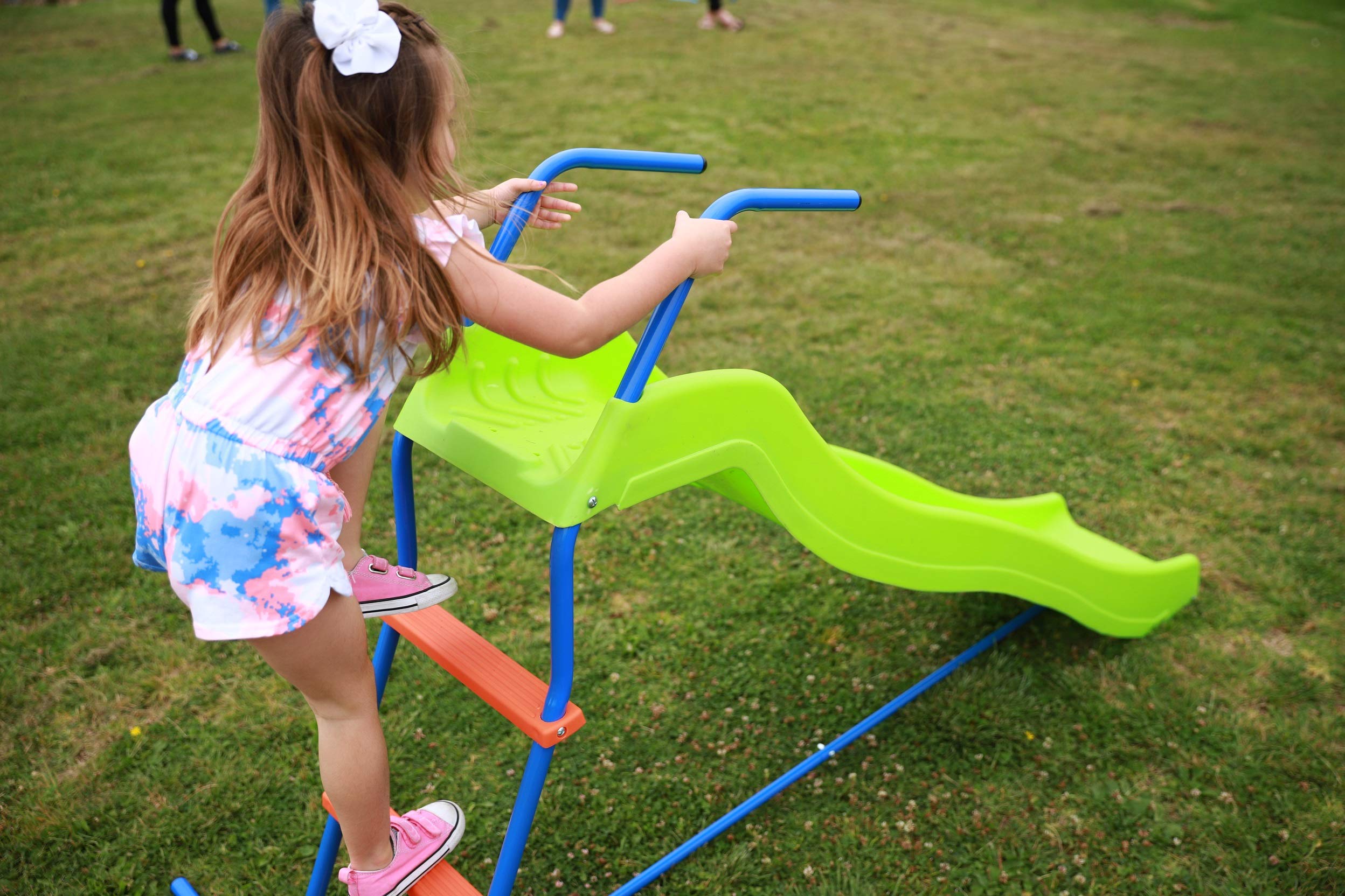 Outdoor Slide for Kids, Playground Slide, Swing Set Slide, Slide Playground, 6 Ft Slide for Swing Set, 6ft Deck Slide, Indoor/Outdoor Slide for Kids - Swingset Slide Replacement