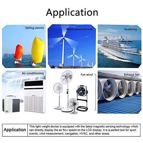 UNI-T UT363 High Accuracy LCD Digital Anemometer Wind Speed Temperature Gauge Meter Tester