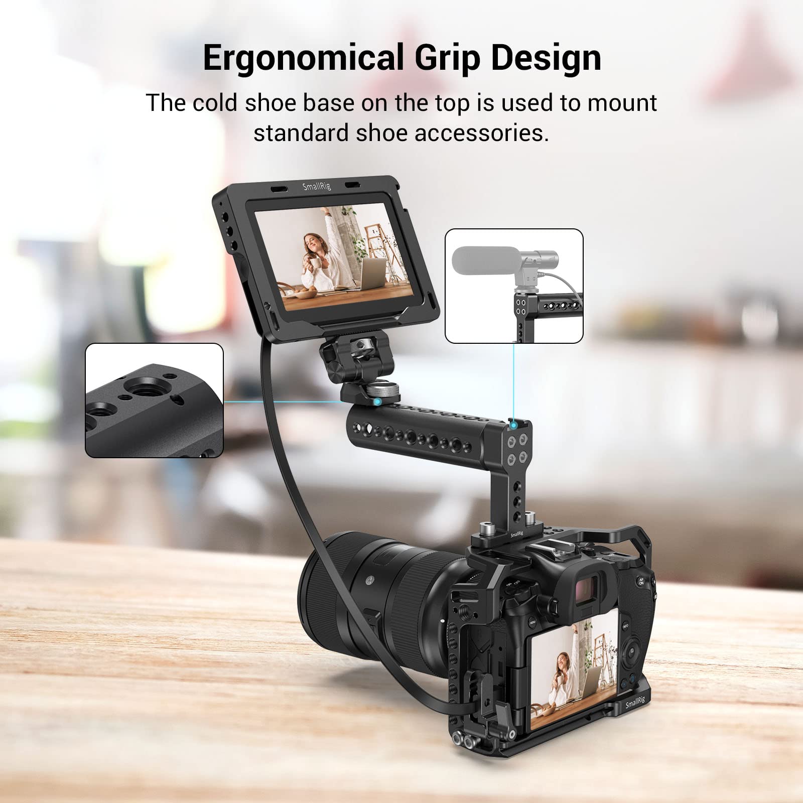 SmallRig R Handheld Kit for Canon R, Including Cage and Top Handle 3722