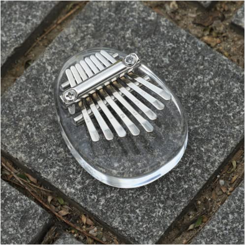 Water Drop Thumb Piano, Transparent 8 Tone Mini Thumb Piano Finger Practice Tool Music Accessories, Acrylic Stress Relief Tool, Kids Adult Beginner Gift