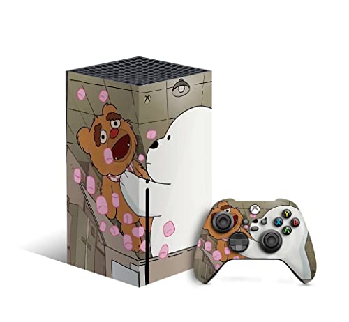 The Cartoon Bears Movie X-box-Series-X Skin Stickers, Full Body Vinyl Decal Cover for Microsoft X-box-Series-X Console & Controllers