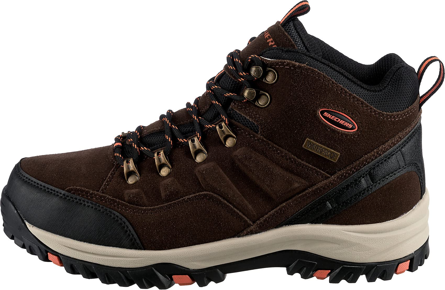 Skechers Men's RELMENT PELMO Hiking Boot, Brown, 10.5